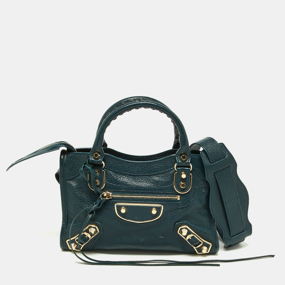 Balenciaga | Bags | Balenciaga Lagoon Leather Mini Classic Metallic ...